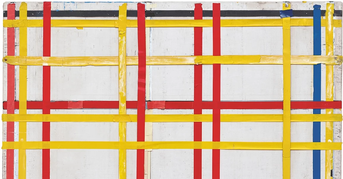 A Mondrian piece was discovered hanging upside-down for more than 75 ...