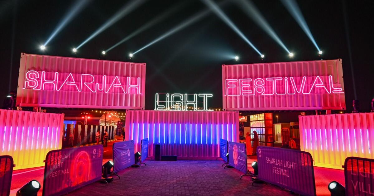 Sharjah holds a 12-day event of light displays and art exhibits ...