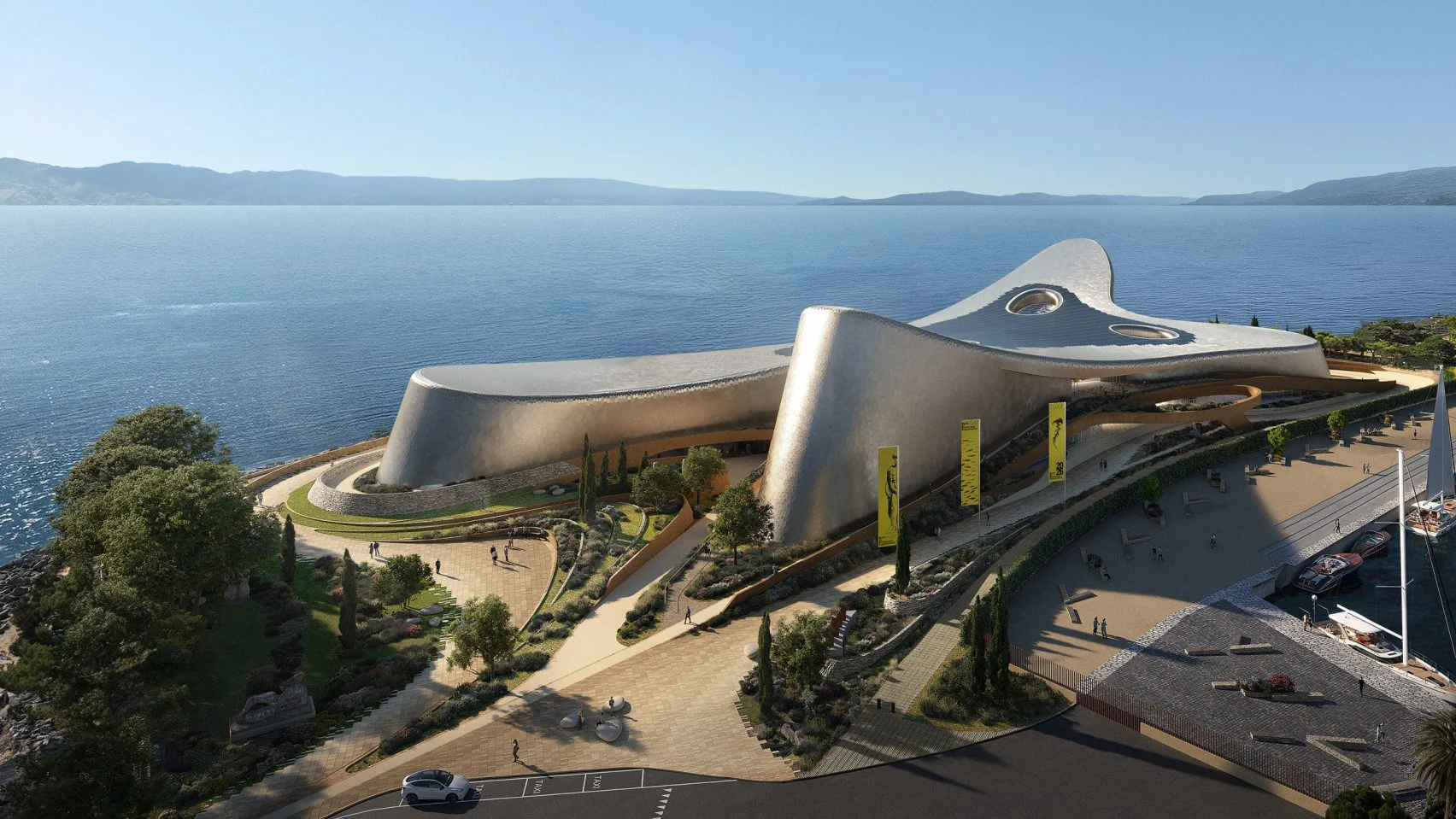 Zaha Hadid Designs Starfish Cultural Centre - Magzoid Magazine