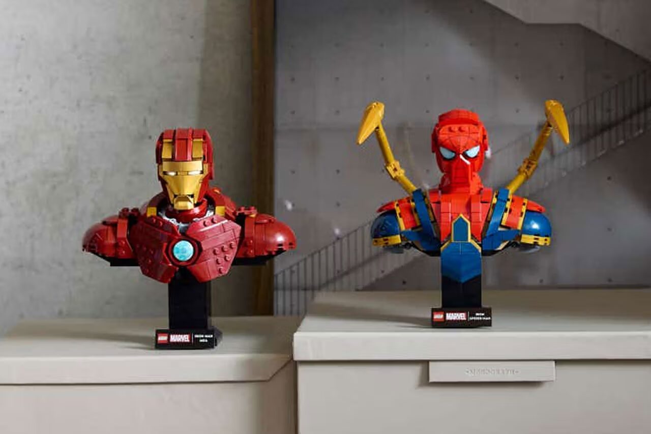 LEGO Debuts Marvel Mini Bust Collection with Iron Man and Spider-Man ...