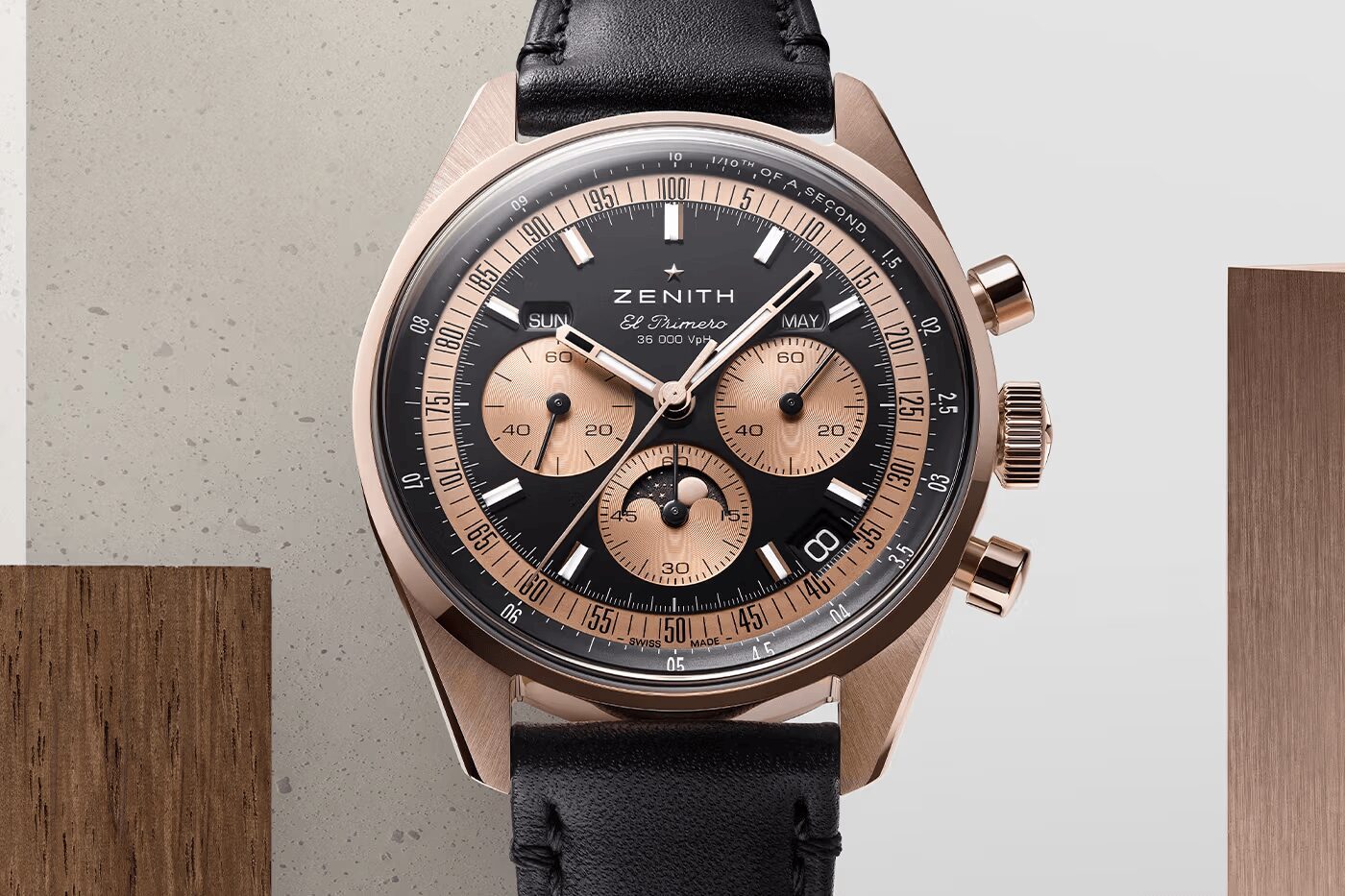 Zenith Unveils Rose Gold Chronomaster Original with Triple Calendar ...